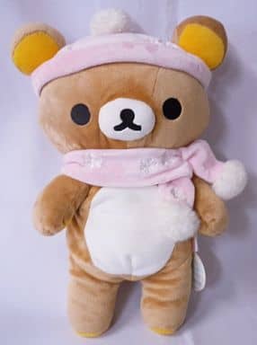 Plush toy Rilakkuma Pink Snow Winter Plush toy "Rilakkuma" 7-ELEVEN ...