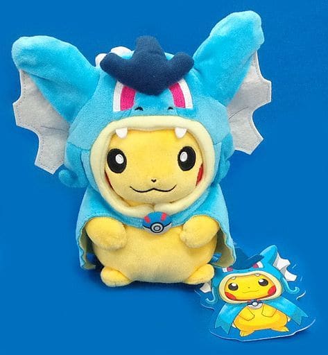 Plush toy [Tag included / Beautiful] Gyarados Gokko Pikachu Plush toy ...
