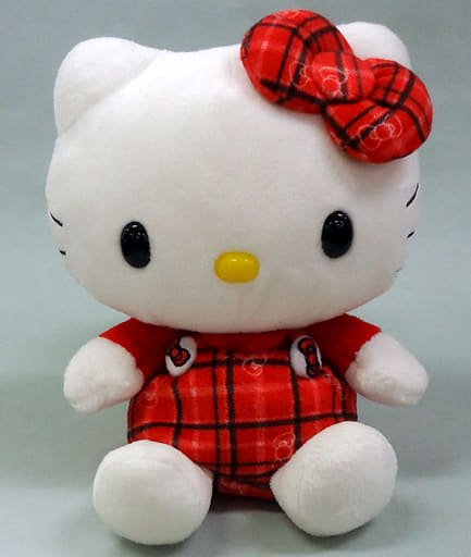 Hello Kitty (Red) Manmaru Check Plush toy (S) "Hello Kitty" | Toy Hobby ...