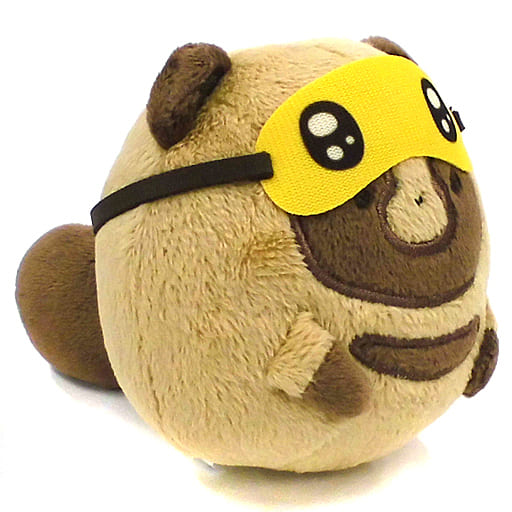 Tanuki (Yellow Eye mask) Truffle Fluffy Plush toy ~ Cute Tanuki and Fox ...