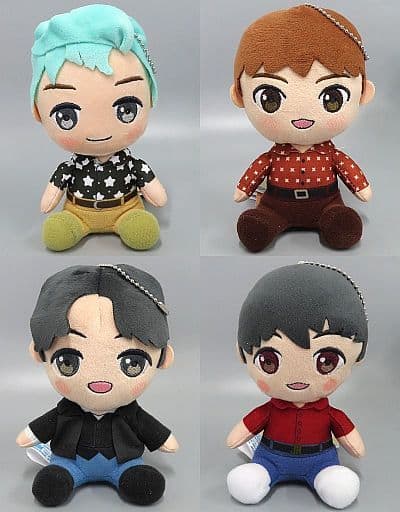 Plush toy 4-Variety Set More Plus Sitting Plush toy ~ Dynamite ~ "RM & Jin & SUGA & j-hope ...