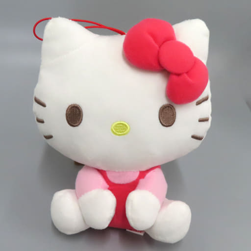 Plush toy Hello Kitty (Overall Red) Sitting Doll "Sanrio Character ...