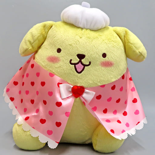 Pom Pom Pudding (A / White) Pink Heart BIG Plush toy "Pom Pom Pudding ...