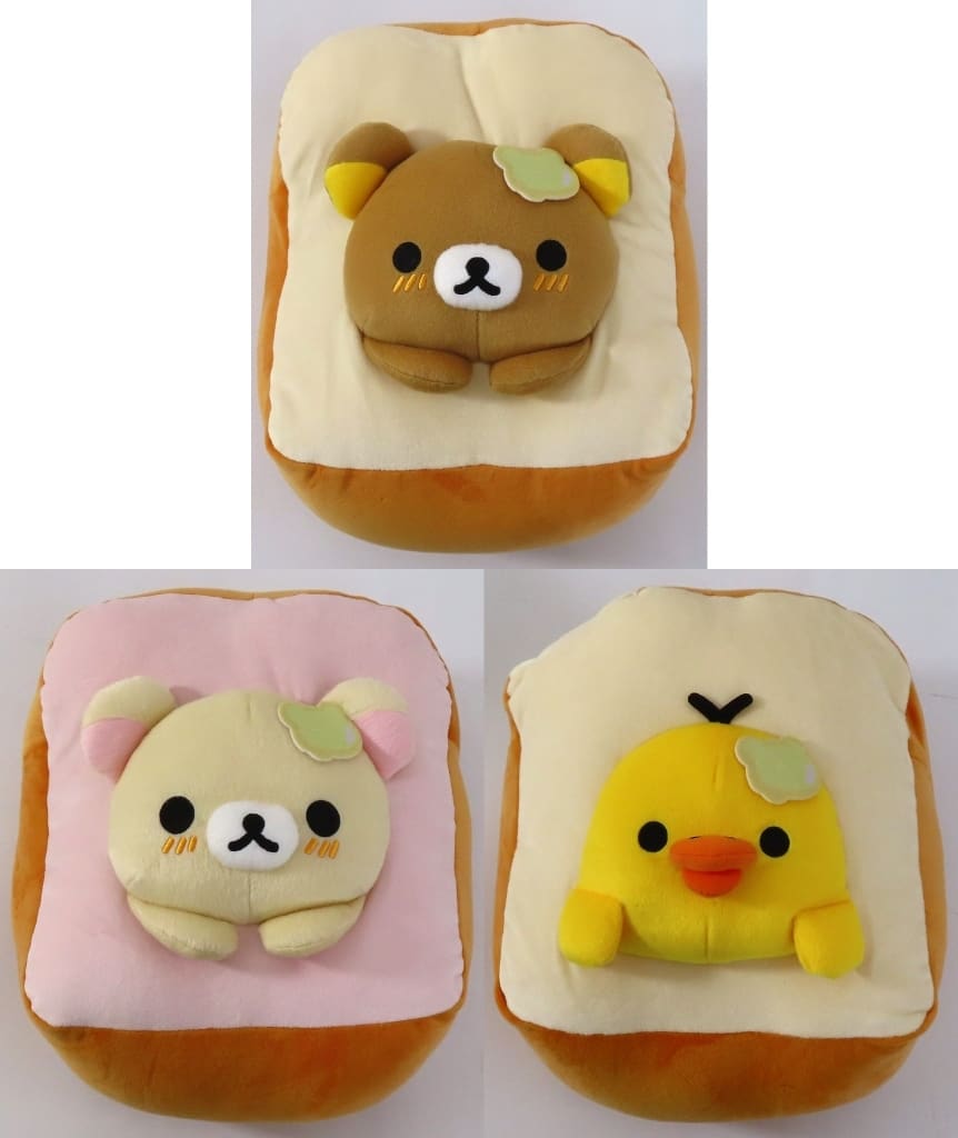 All 3 Types Set From Rilakkuma Bakery Bread to Hyokkori Plush toy BIG ...