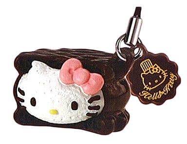 Food toy key holder Chocolate Pie Hello Kitty Creamy Sweets Mascot ...