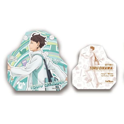 Food toy trading card Toru Oikawa (to school)' Haikyu! Kyaraku-mureru ...