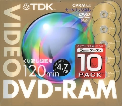 DVD-R TDK Recordable DVD-RAM 4.7 gb 10-Disc Pack [DVD-RAM120X10A] | Electric appliances | Suruga ...
