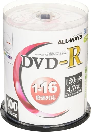 DVD-R Reader Media Techno Recording DVD-R 120 min 16 x 100 Sheets Pack ...