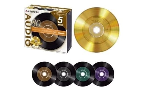 CD-R Mitsubishi Chemical Recording CD-R 800 mb Record Design 5-Pack Set ...