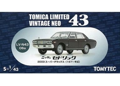 1/43 TLV-N43-06a Nissan Cedric Super DX (Black) 「 Tomica Limited Vintage NEO 」 [272120] | Toy ...