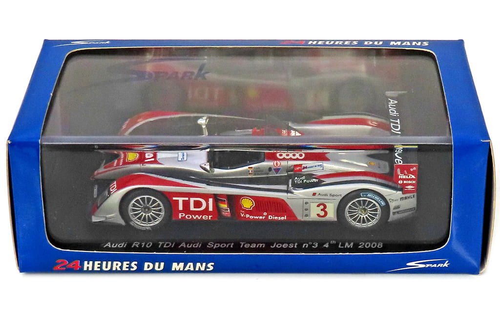 Minicar 1/43 Audi R10 TDI Audi Sport Team Joest 4th LM 2008 Shell #3 ...