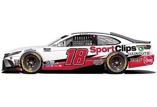 Minicar 1/24 Kyle Busch Sports Clips Toyota Camry NASCAR 2021 #18 "Food ...