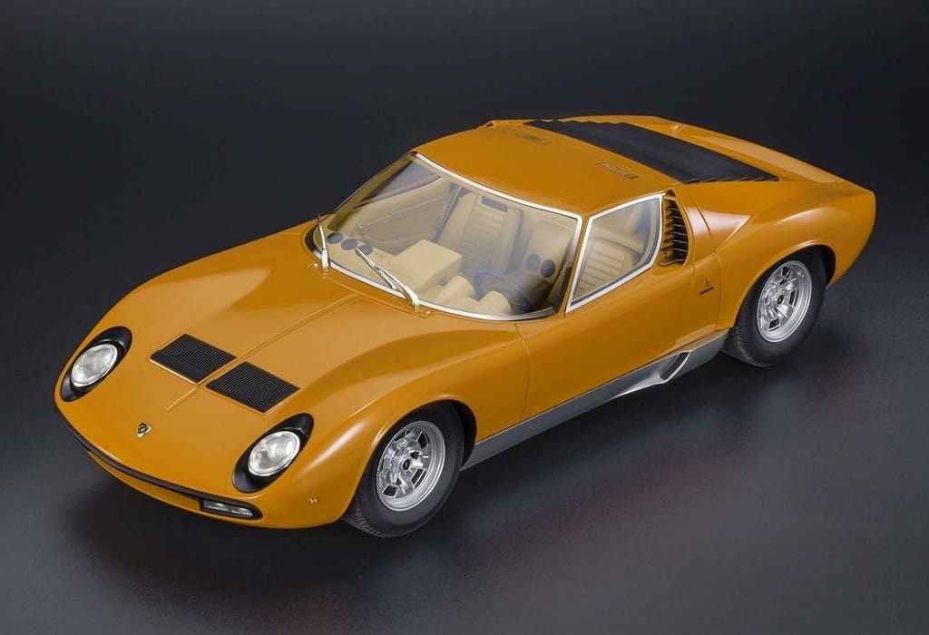 1/12 Lambo Ruggi-Ni Miura SV (Orange x Silver) [TOP12-47C] | Toy Hobby ...
