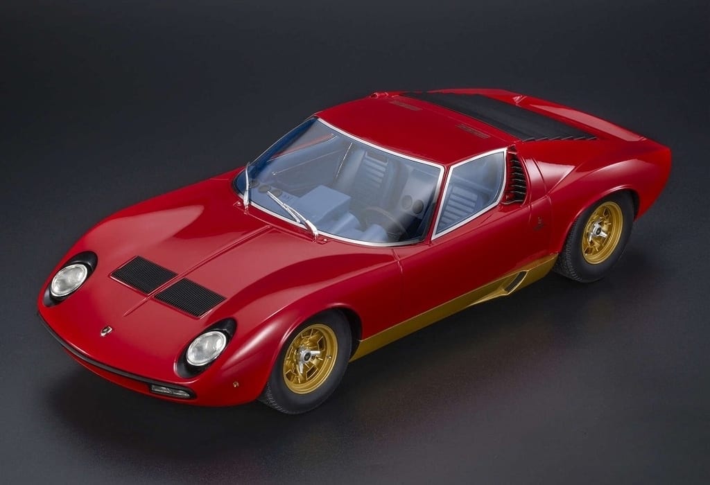 1/12 Lambo Ruggi-Ni Miura SV (Red x Gold) [TOP12-47D] | Toy Hobby ...