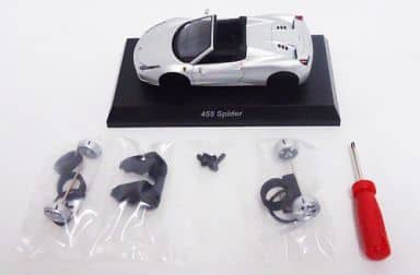 1/64 Ferrari 458 Spider (Silver) "Ferrari Mini Car Collection 9" Circle ...