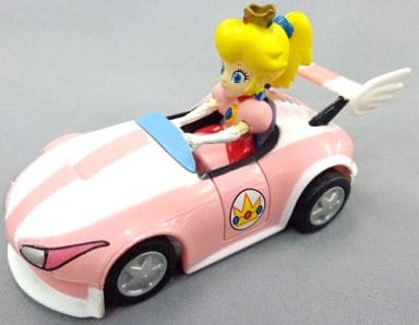 Peach "MARIO KART Wii" Pull Back Car Wild Star & Fire Hot Rod | Toy ...