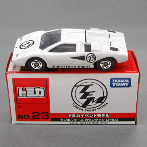 Minicar 1/61 Lambo Piggy Check LP400 (White) 「 Tomica Event Model No ...