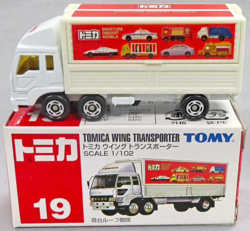 Minicar 1/102 Tomica Wing Transporter (White x Red / Red Box / Box TOMY ...