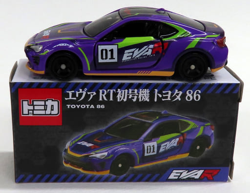 1/60 Eva RT First Model Toyota 86 #01 (Purple x Light Green x Orange) "Tomica" | Toy Hobby ...