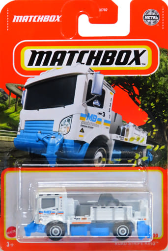 1/64 ROAD STRIPE KING (White x Light Blue x Gray) "MATCHBOX" [HFP34 ...