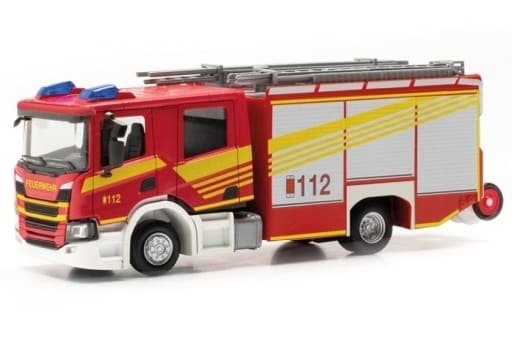 1/87 Scania CP Crew cab Fire Vehicle Fire Station [HE097505] | Toy ...