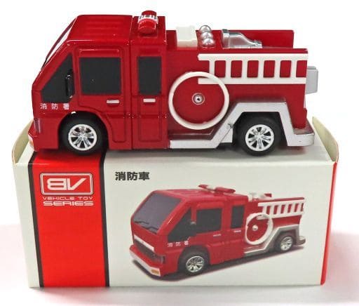 Minicar Fire Engine (Red x White) "VEHICLE TOY SERIES Working Car ...