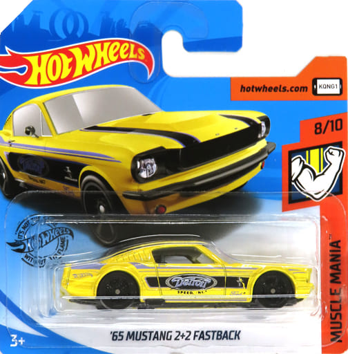 1/64 65 MUSTANG 2 + 2 FASTBACK (Yellow x Black) "Hot Wheels MUSCLE ...