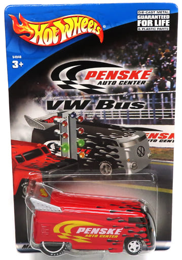1/64 VW BUS PENSKE AUTO CENTER (Red x Black) "Hot Wheels" [54946] | Toy ...