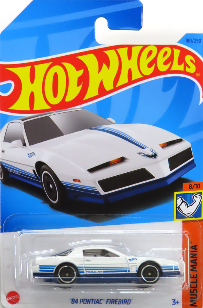 1/64 84 PONTIAC FIREBIRD (White x Blue) "Hot Wheels MUSCLE MANIA ...