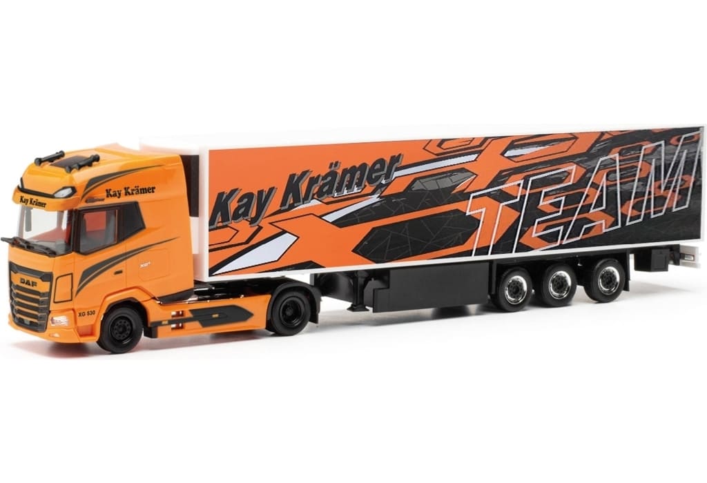 1/87 DAF XG + refrigerated box semi-trailer "Kay Kramer" [HE317634 ...