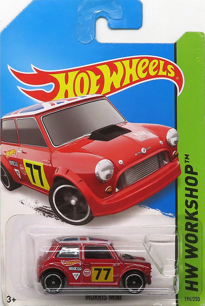1/64 MORRIS MINI #77 Red x White x Blue Hot Wheels HW WORKSHOP "Hot ...
