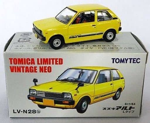 Minicar [Box Broken] 1/64 LV-N28b Suzuki Alto L Type (Yellow) "Tomica ...