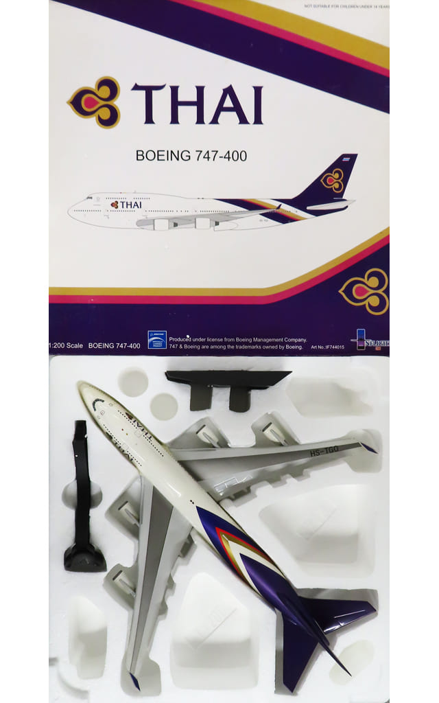 [Box Broken] 1/200 THAI BOEING 747-400 #HS-TGO [IF744015] | Toy Hobby ...