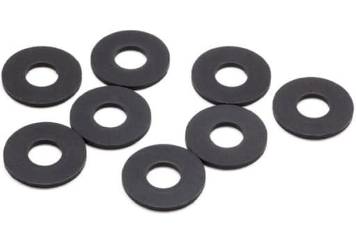 Rubber Body Mount Spacer L (6 x 14 x 1.0mm/8pcs) [SMJ1035] | Toy Hobby ...