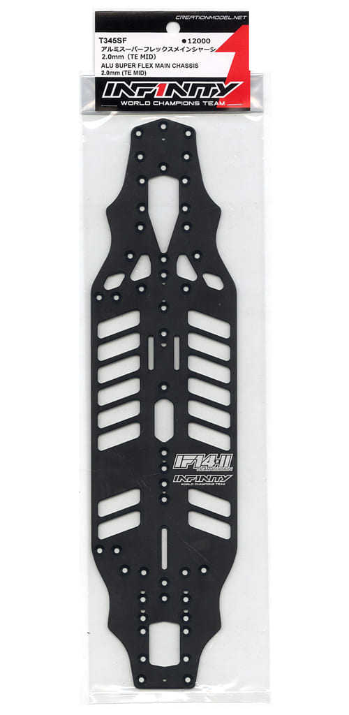 Aluminum Super Flex Main Chassis 2.0 mm (TE MID) [T345SF] | Toy Hobby ...