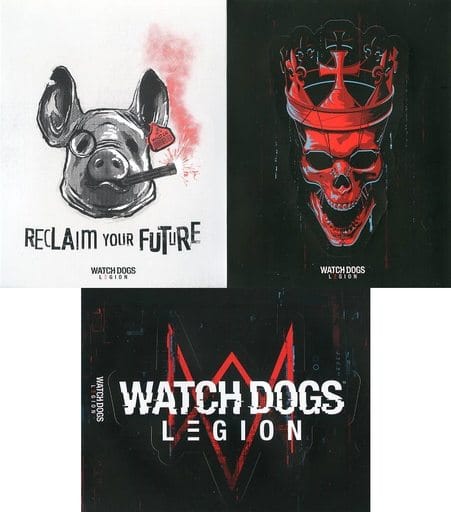 Sticker sticker [A La Carte] Set of 3 Stickers 「 PS4 Soft Watch Dogs ...