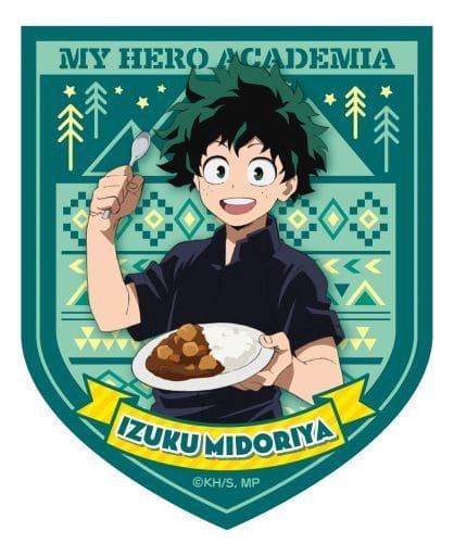 Sticker sticker Izuku Midoriya (food) "MY HERO ACADEMIA Flat Collection ...