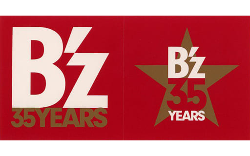 B'z 35th YEARS Logo Sticker (RED) "B'z 35th YEARS CD-Shop Campaign 2nd ...