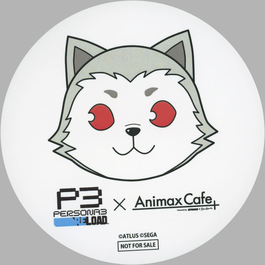 Coromaru Die Cut Sticker "PERSONA 3 Reload COLLABORATIONCAFE POWERD BY AnimaxCafe +" Goods ...