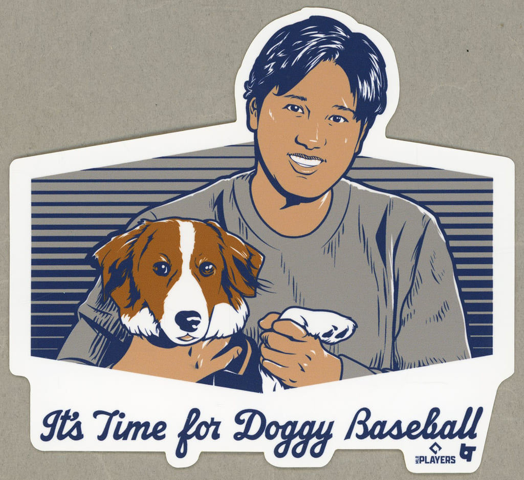 Sticker sticker Shohei Ohtani #17 (Los Angeles Dodgers) IT'S TIME FOR ...