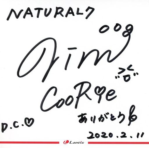 Rino (CooRie) Autograph colored paper with album title "CD NATURAL7" D ...