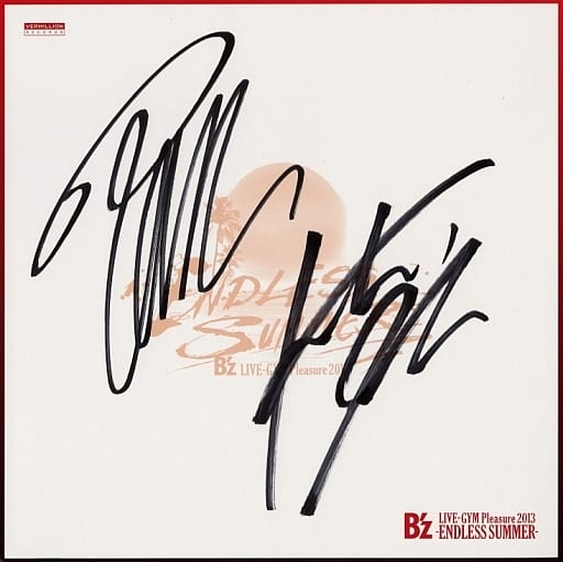 Paper product B'z's autograph colored paper "B'z LIVE-GYM Pleasure 2013 ...