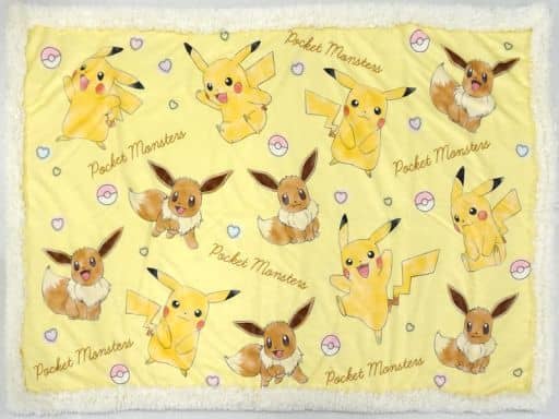 Pikachu & Eevee Sheep Boa Blanket Ver. 2 "Pocket Monsters" | Goods ...