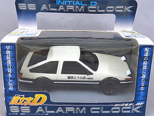 AE86 Sprinter Toleno 3 Door (White Bonnet) ALARM CLOCK "INITIAL D ...