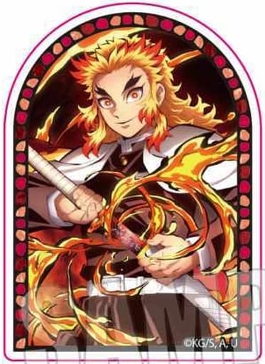 Kyojuro Rengoku C. Standard badge "Demon Slayer: Kimetsu no Yaiba ...