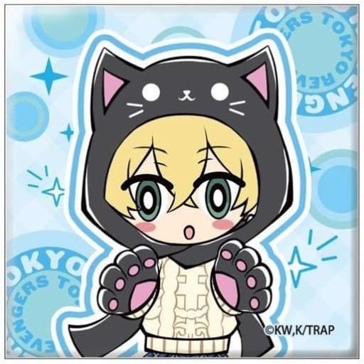 Badge Pins Matsuno Chifuyu トイビィ Moko Mimi soup Square metal badge ...