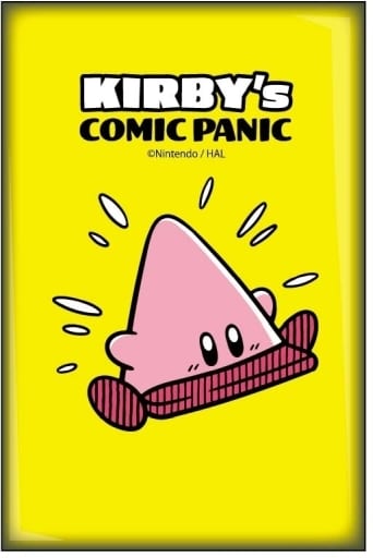 Kirby (Hoori Henkei / Sankaku)' Hoshi-no Kirby Kirby's Comic Panic Square metal badge Hoori ...