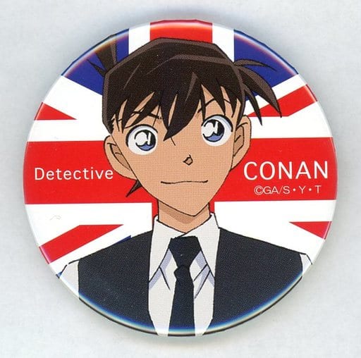 Badge Pins Shinichi Kudo "Detective Conan Conan Cafe 2016 54 π metal ...