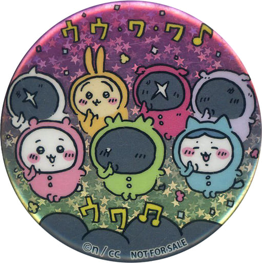 Badge Bins Small Kawa & Hachi-Ware & Rabbit Hologram metal badge ...