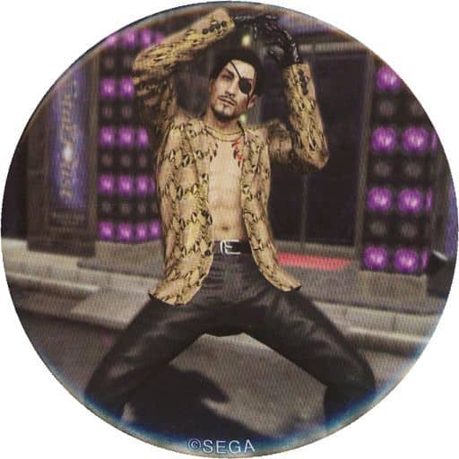 Goro Majima (5. pose) metal badge Majima "Sega Lucky KUJI ONLINE YAKUZA ...